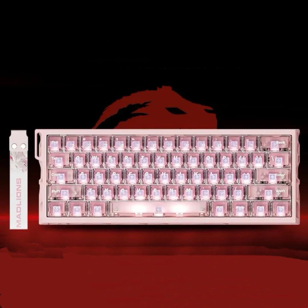 Механическая клавиатура MAD Light 60HE Pink 60%
