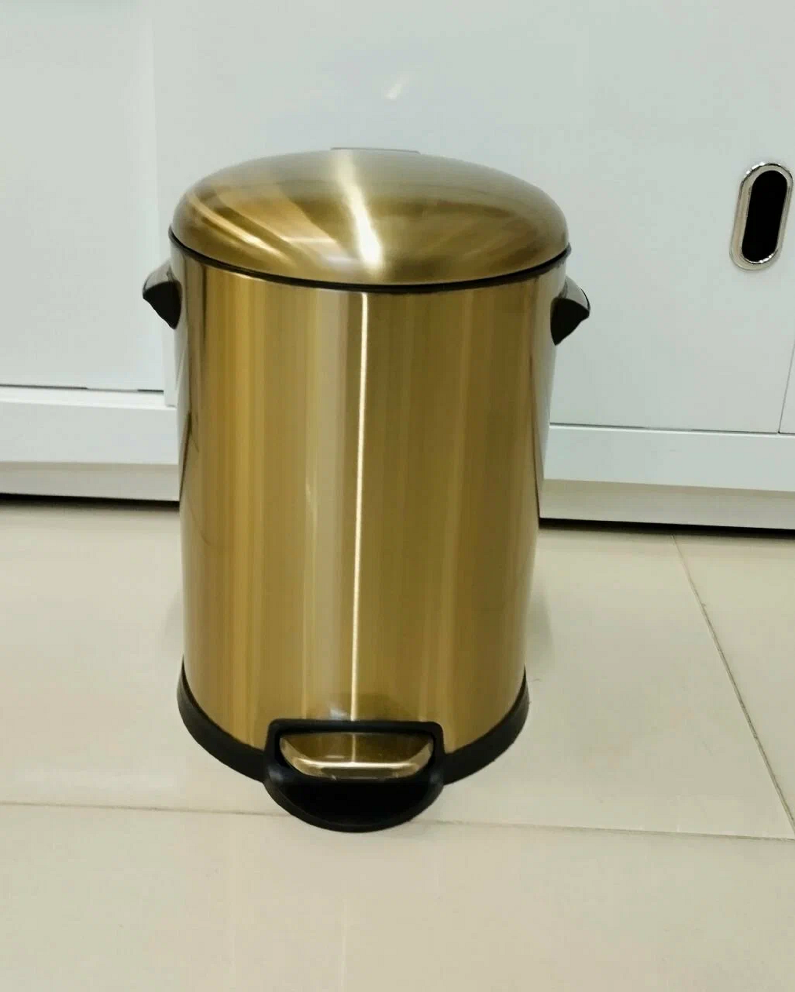 Ведро для мусора бронза 5 л. Classic Retro NR-5L, с микролифтом