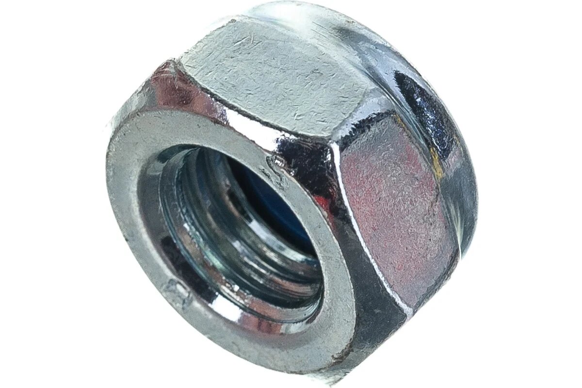 Gigant Гайка DIN985 самоконтрящаяся оцинкованная M10 5.8 (40 шт) – диаметр резьбы M10, шаг 1.5 мм, размер под ключ 16 мм