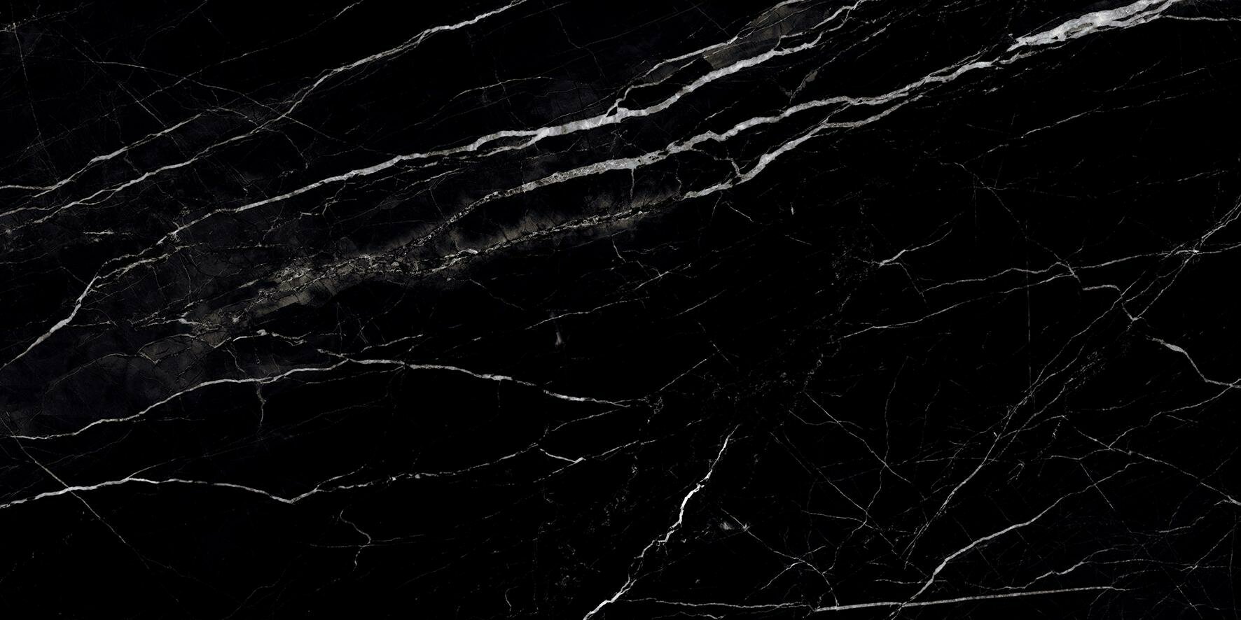 Керамогранит Laparet Флэш Блэк черный полированный 60х120 см