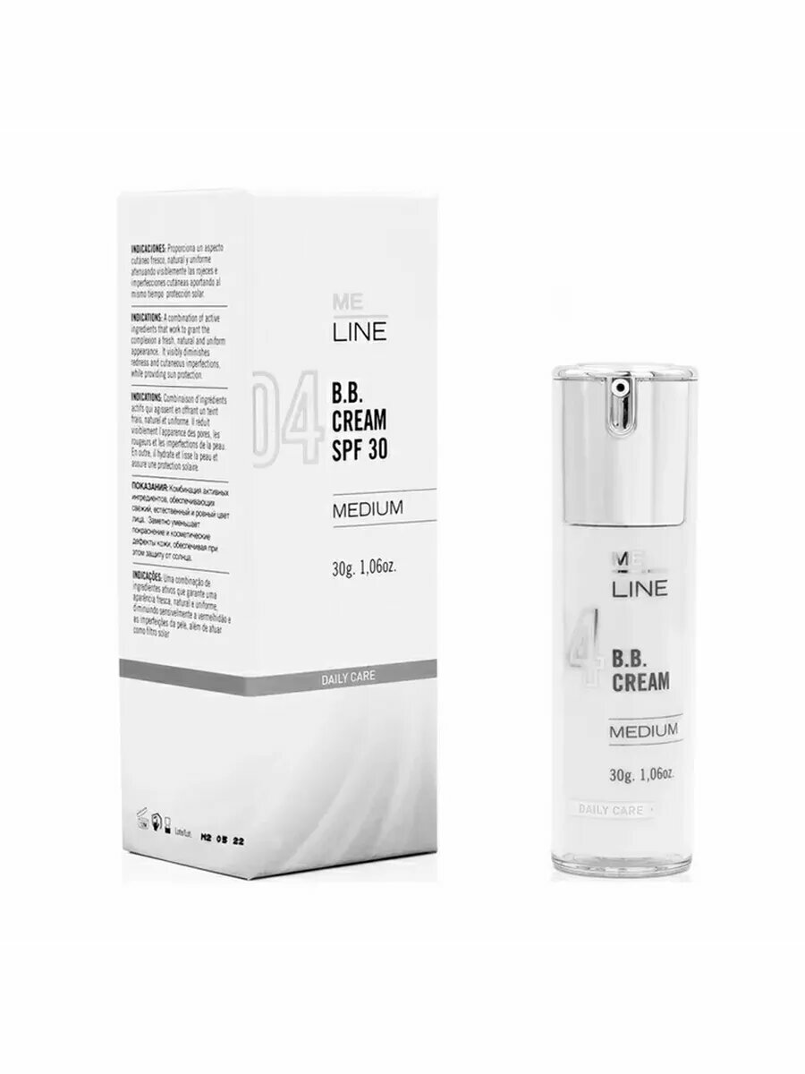 M.E. LINE 04 B.B. CREAM Medium SPF 30 M.E. LINE Крем 30 гр