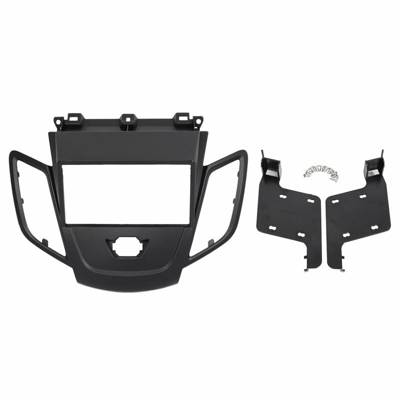 Панель установки Double DIN для Ford Fiesta 2008-2017 — монтажный комплект для магнитолы, черная рамка 173x98 мм