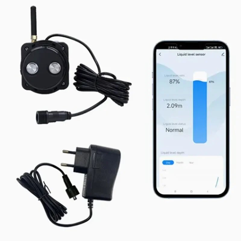 Ультразвуковой датчик уровня жидкости EPTTECH TLC2502 WiFi, 100-240V AC