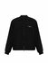 Куртка EMPORIO ARMANI Logo-embroidered zip-up jacket, размер 50, black/black