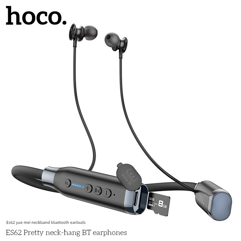 HOCO беспроводные наушники-воротник для спорта - вкладыш, долгий срок службы батареи, высококачественный звук, зарядка