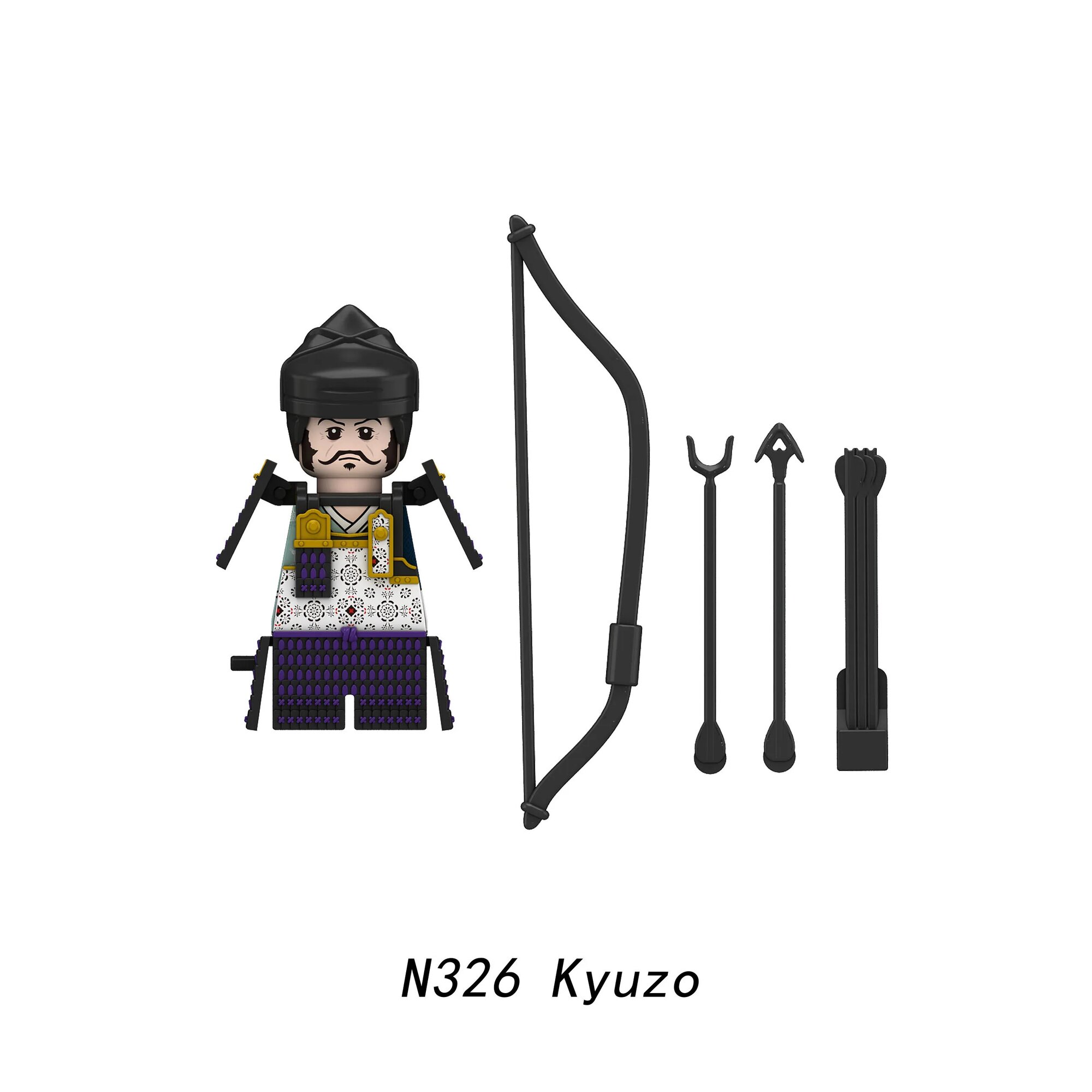 Аниме-фигурка Kyuzo, самурай, 4.5 см