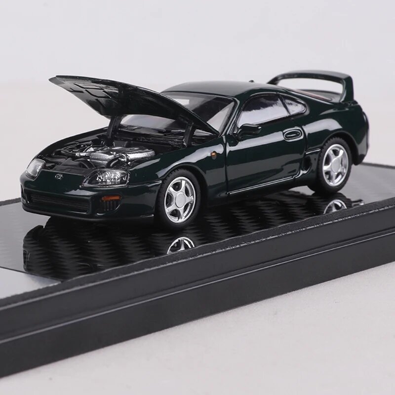 Burago Toyota Supra A80 1:64, темно-зеленый
