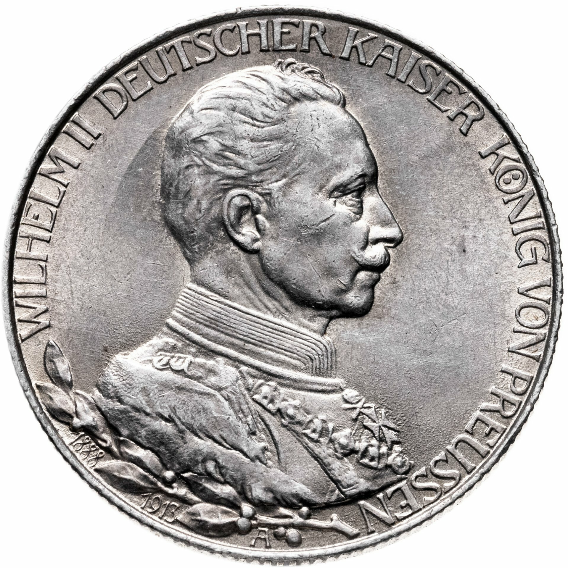 Германия (Империя) 2 марки (mark) 1913 25 лет правлению Вильгельма II