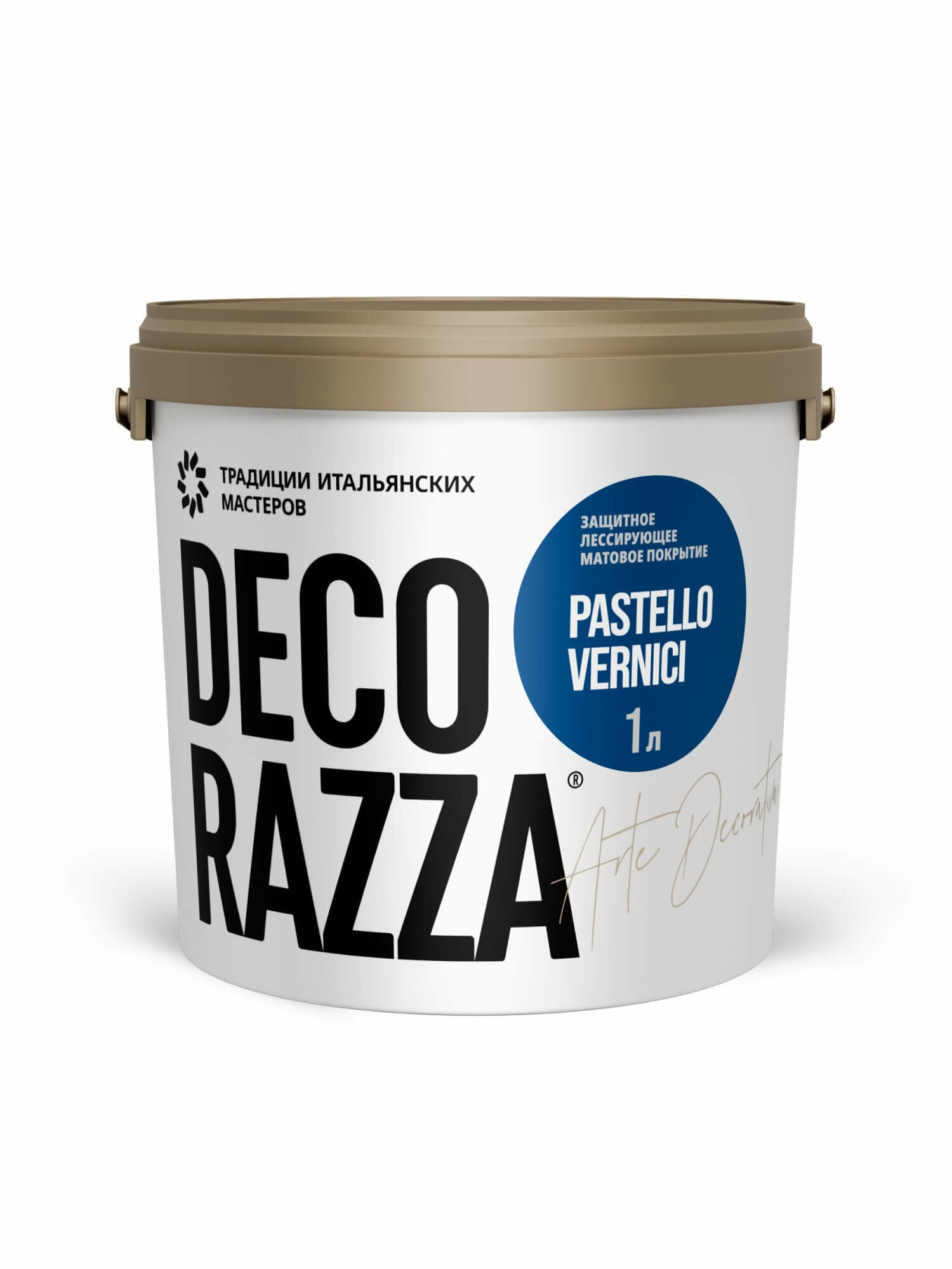 Декоративное защитное лессирующее матовое покрытие Decorazza Pastello Vernici (1кг) PV 10-45