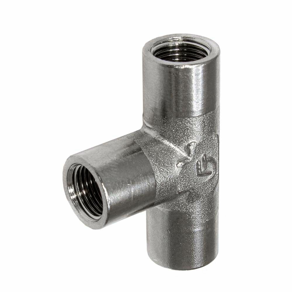 PI TOOLS Фитинг тройник T-1/8FFF резьбовой, для труб. Арт. 0649