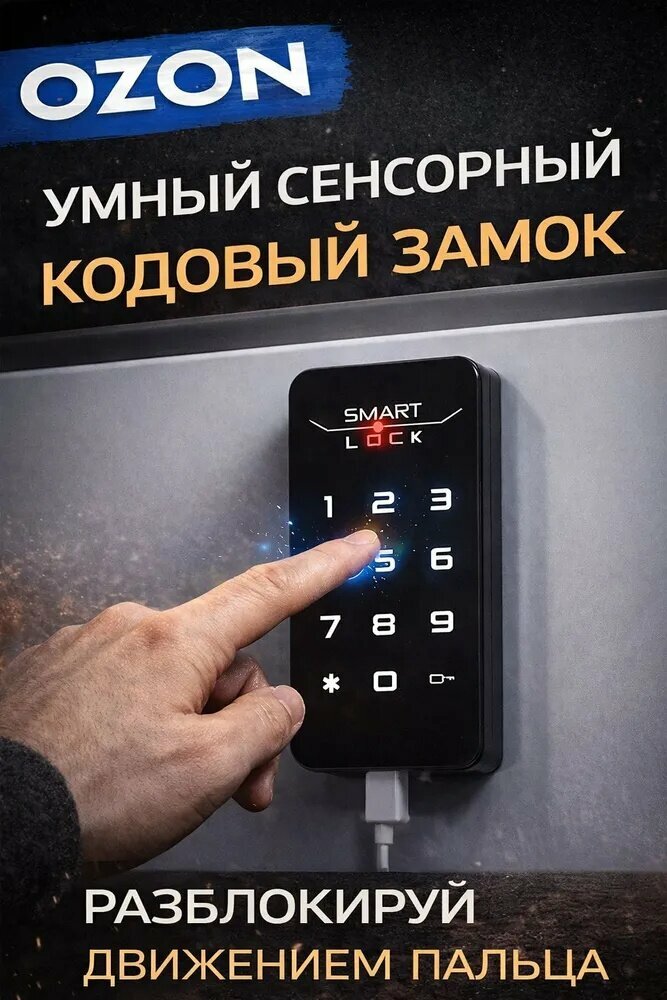 Кодовый электронный замок для почтового ящика, шкафчика, умный замок для мебели