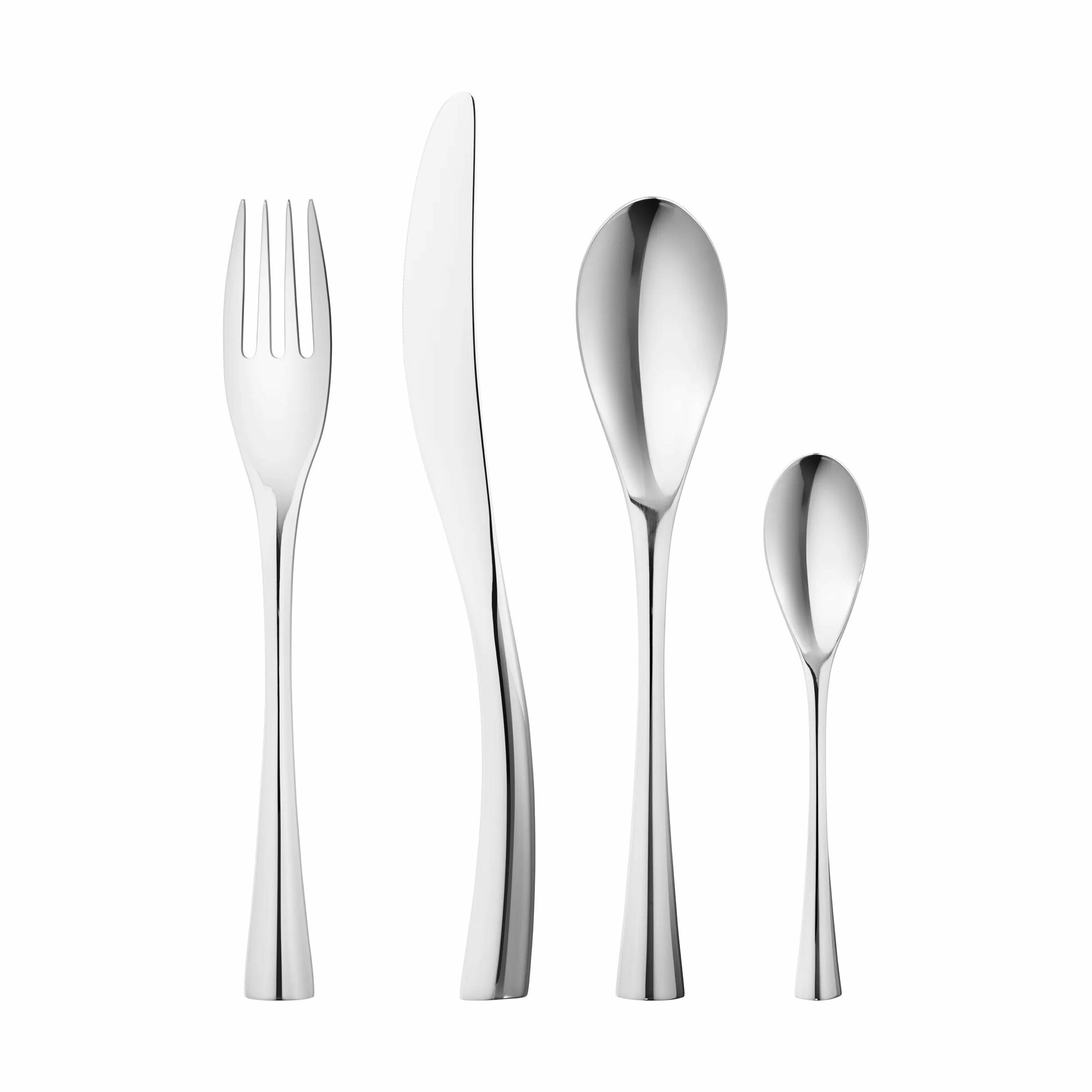 Столовые приборы Georg Jensen Cobra из нержавеющей стали, 24 предмета, цвет серебро