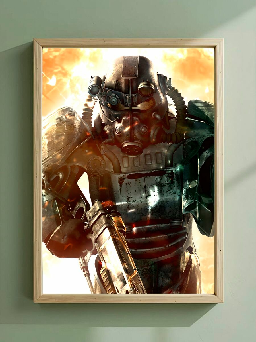 Постер, плакат на стену "Fallout 3 Игра" 42 см х 29,7 см (А3)
