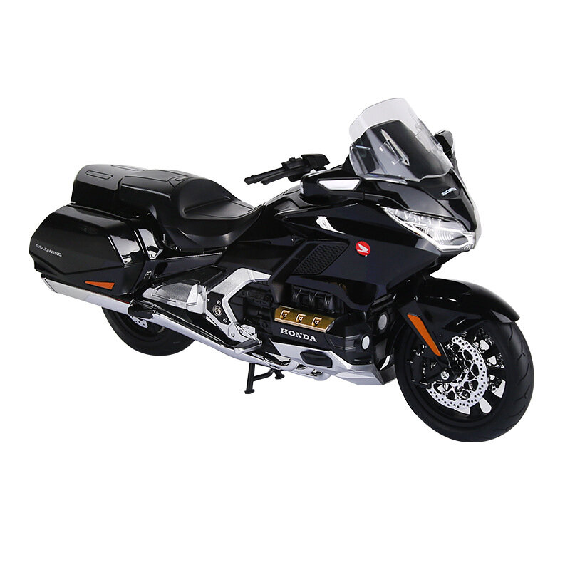 Модель мотоцикла Honda Gold Wing CL1800 масштаб 1:9, металлическая игрушка со звуком и светом для коллекции и игры