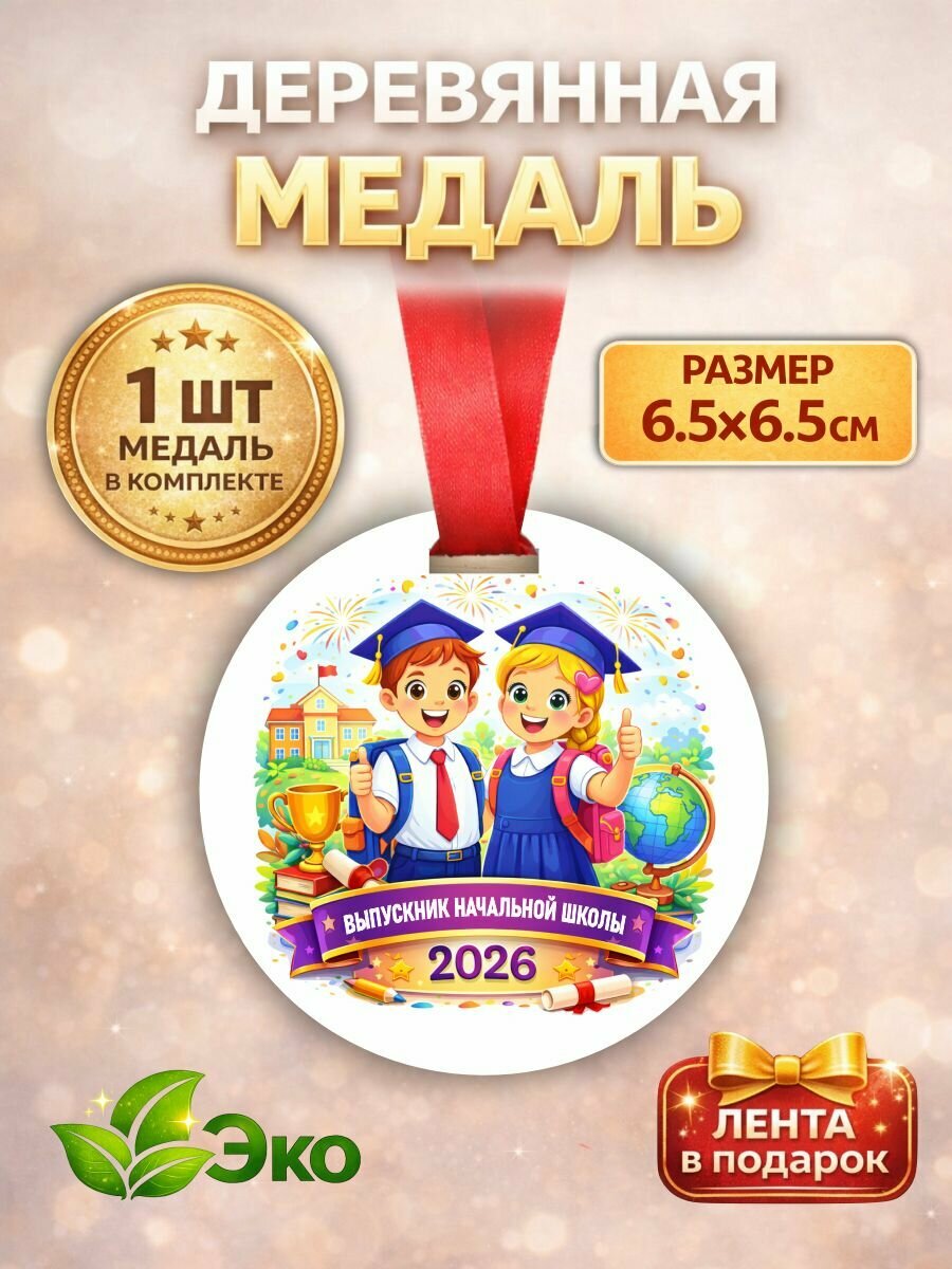 Медаль выпускник (1 штука) подарок