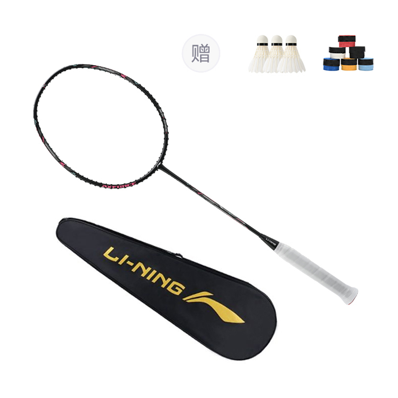 Ракетка для бадминтона унисекс Li Ning Thunder Mini Cannon, полнокарбоновая, атакующая, 1333420757