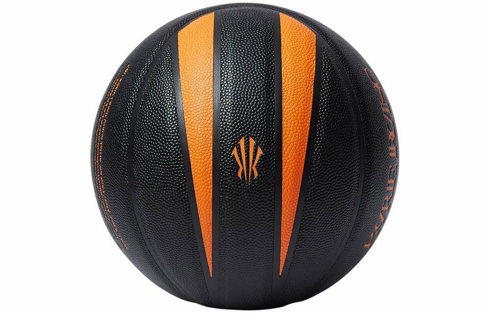 Баскетбольный мяч унисекс Anta Rubber Black Orange, размер 7