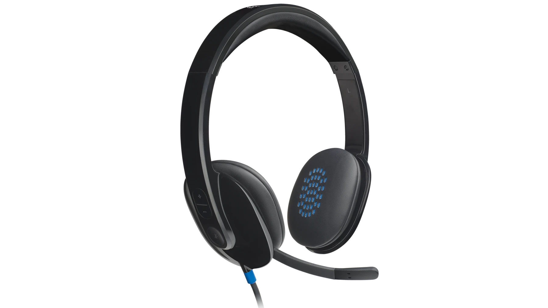 Проводные наушники Logitech USB Headset H540, накладные, черный