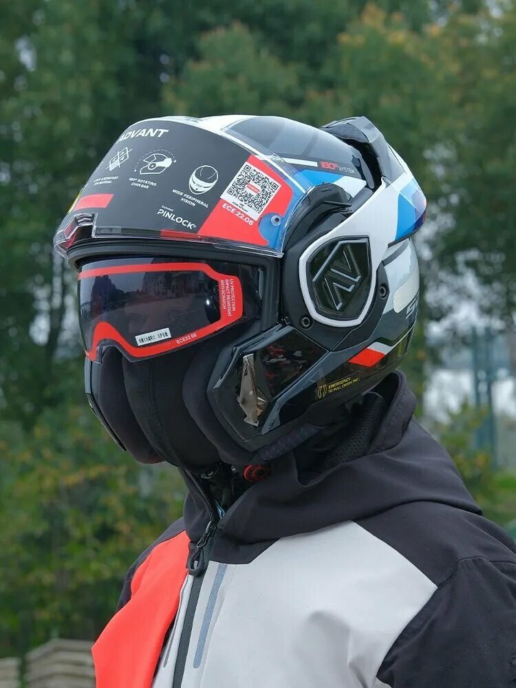 LS2 HELMETS Мотошлем, цвет: синий, красный, размер: XL