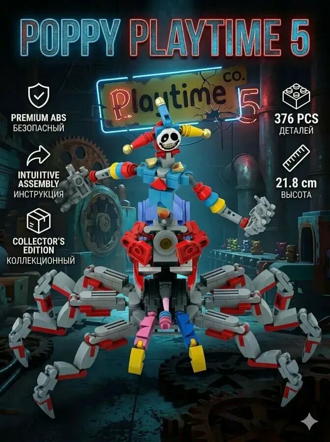 Игрушка конструктор Poppy Playtime Прототип 1006 The Prototype (Experiment 1006)