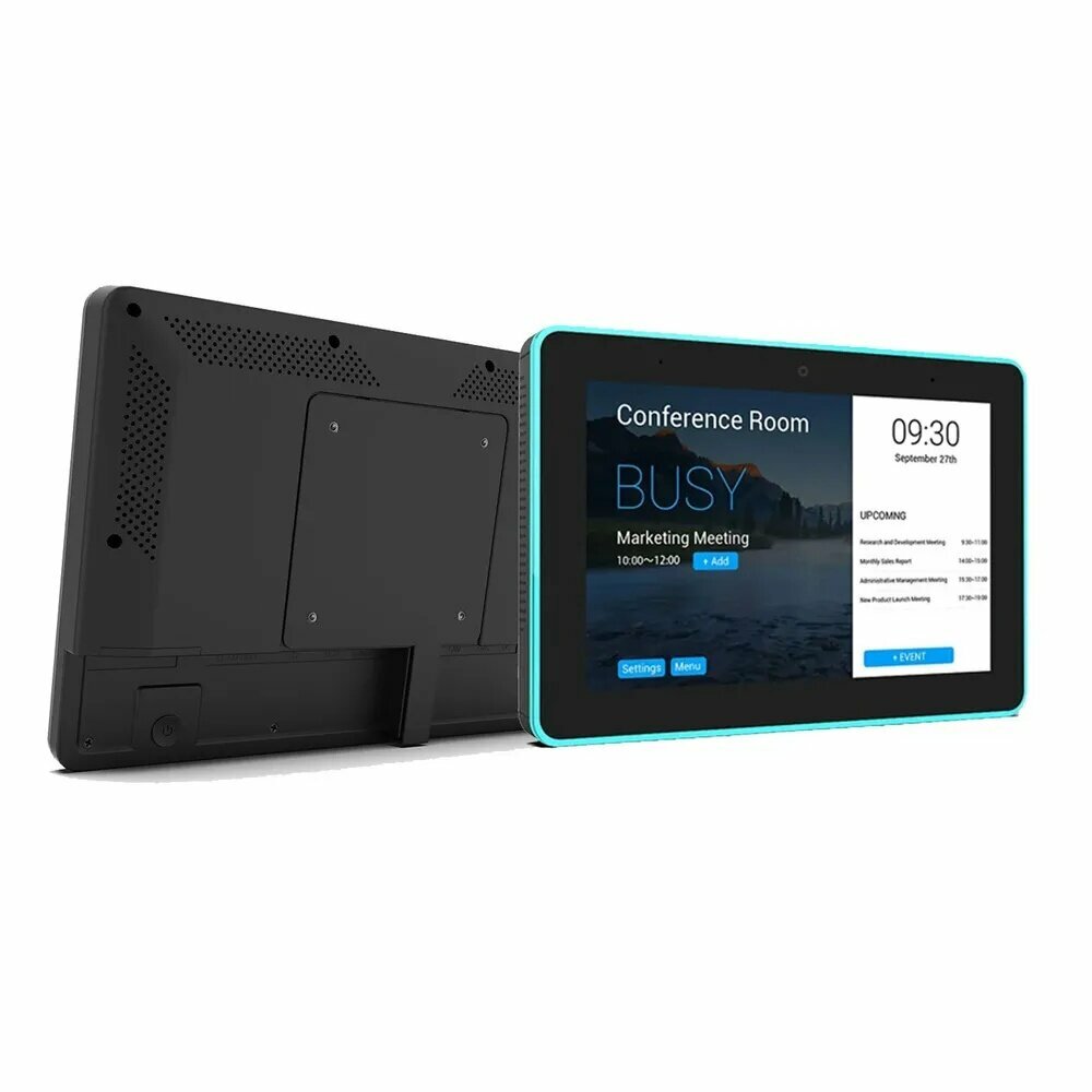 10,1-дюймовый настенный планшет с управлением доступом, NFC, RFID, Android 11, POE, 4 светодиодными панелями, дисплей для бронирования конференций