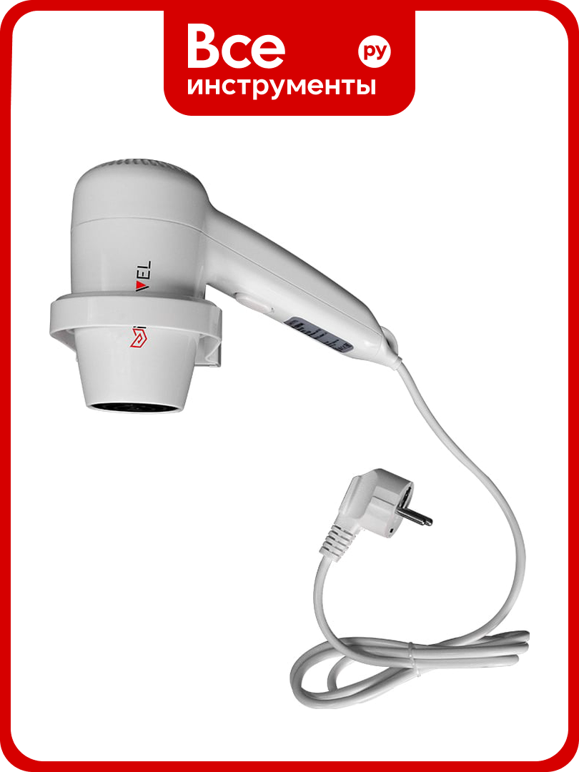 Настенный фен MEYVEL mf1-1300 (white) 940001, пластиковый корпус, защита IPX1, двухрежимный режим потока, серия