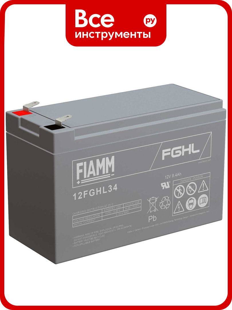 Аккумуляторная батарея 12 В, 8,4 Ач FIAMM 12FGHL34