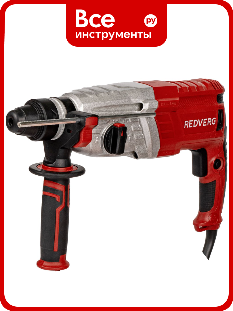 Перфоратор RedVerg RD-RH1100A, SDS-Plus, 1000Вт, 3 режима, 4900уд/мин, 1100об/мин