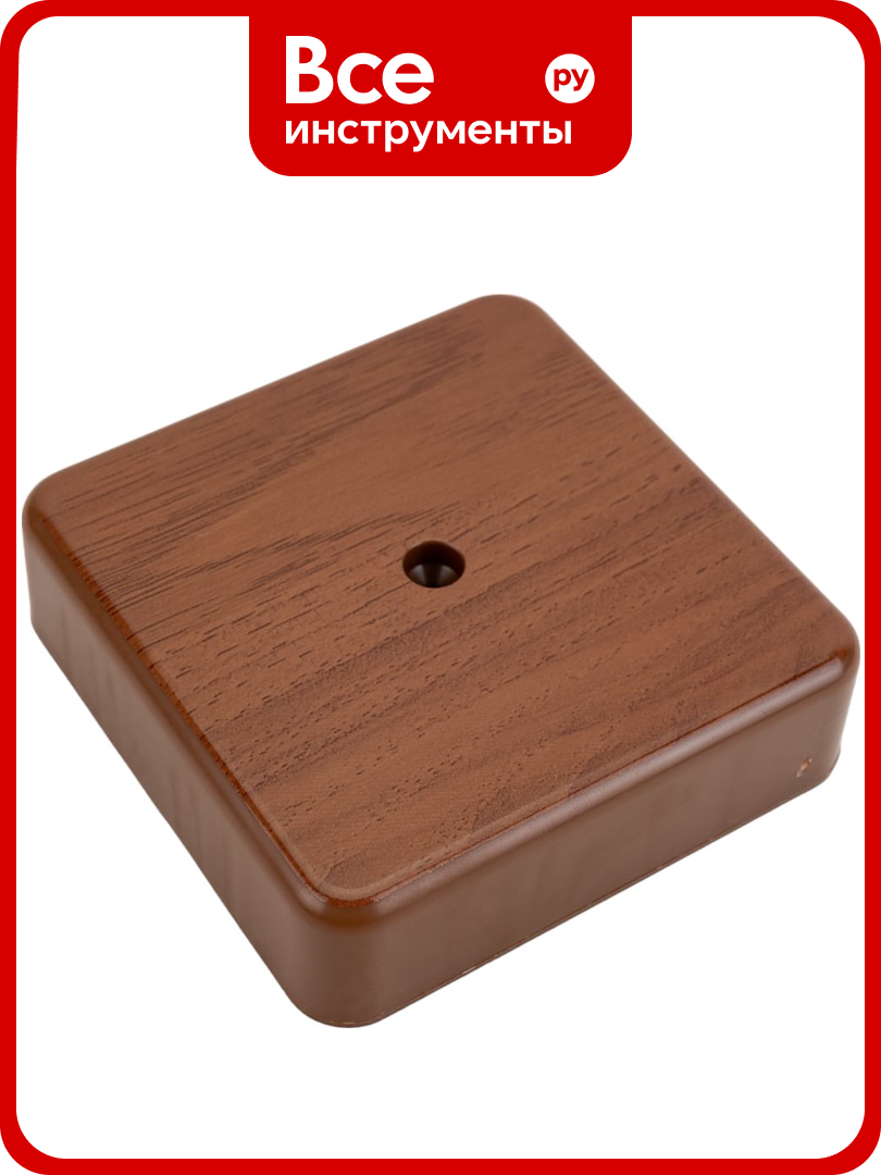 Распаечная, IEK, коробка IEK КМ для о/п 75x75x20мм дуб UKO10-075-075-020-K24-E, кабельных каналов