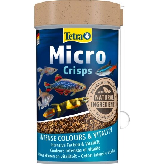 Корм Tetra для мелких видов рыб Micro Crisps чипсы 100 мл