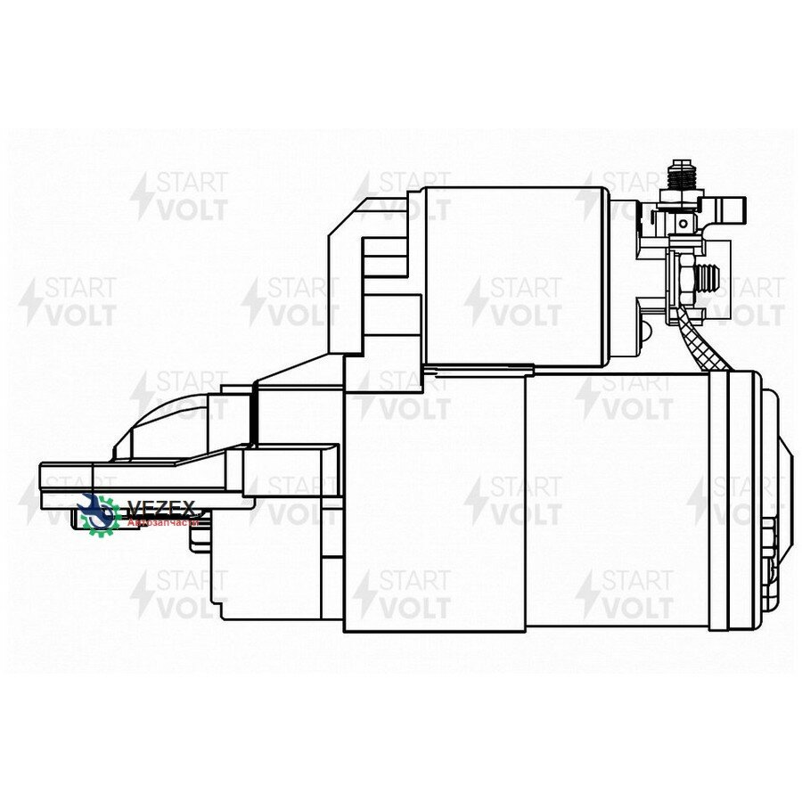 STARTVOLT LST2510 Стартер для а/м Mazda 6 GH 07- 1.8i/2.0i 1,2кВт LSt 2510