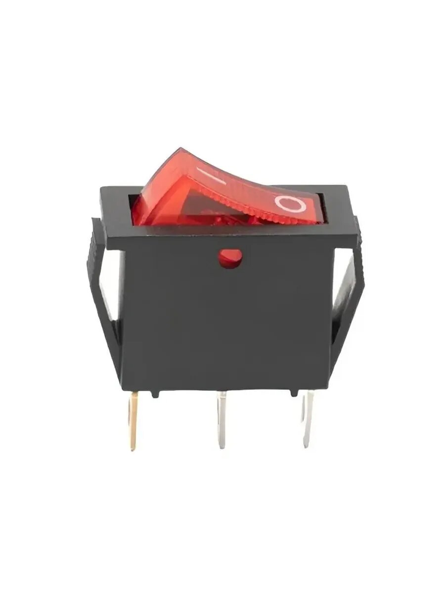 Кнопка KCD3 ON-OFF 16А 250В / 20A 125В AC 3-Pin, подсветка
