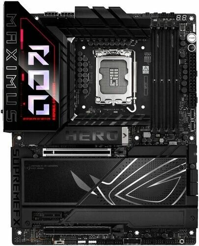 Материнская плата ASUS ROG MAXIMUS Z890 HERO - LGA 1851, Intel Z890, 4xDDR5-6400 МГц, 1xPCI-Ex16, 6xM.2, ATX
