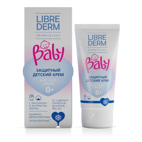Librederm baby защитный детский крем с ланолином и экстрактом хлопка 50 мл