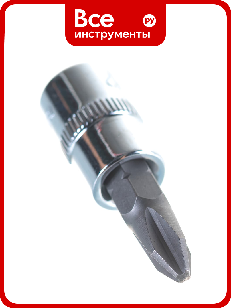 Насадка торцевая 1/4"DR с вставкой-битой РН2 Ombra 114402