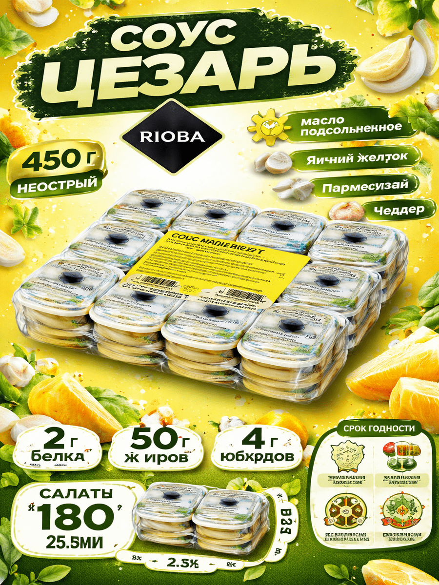 RIOBA Соус Цезарь (25г х 18шт), 450г