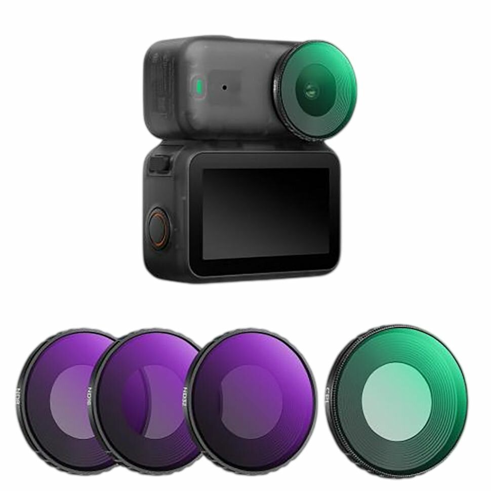 Комплект светофильтров K&F Concept CPL + ND для DJI Osmo Nano (4шт)