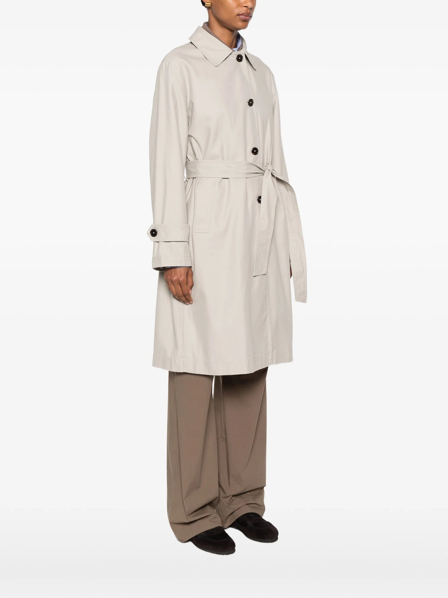 Пальто Marc O'Polo Belted single-breasted coat, размер 44 EU, разноцветный — фото 1