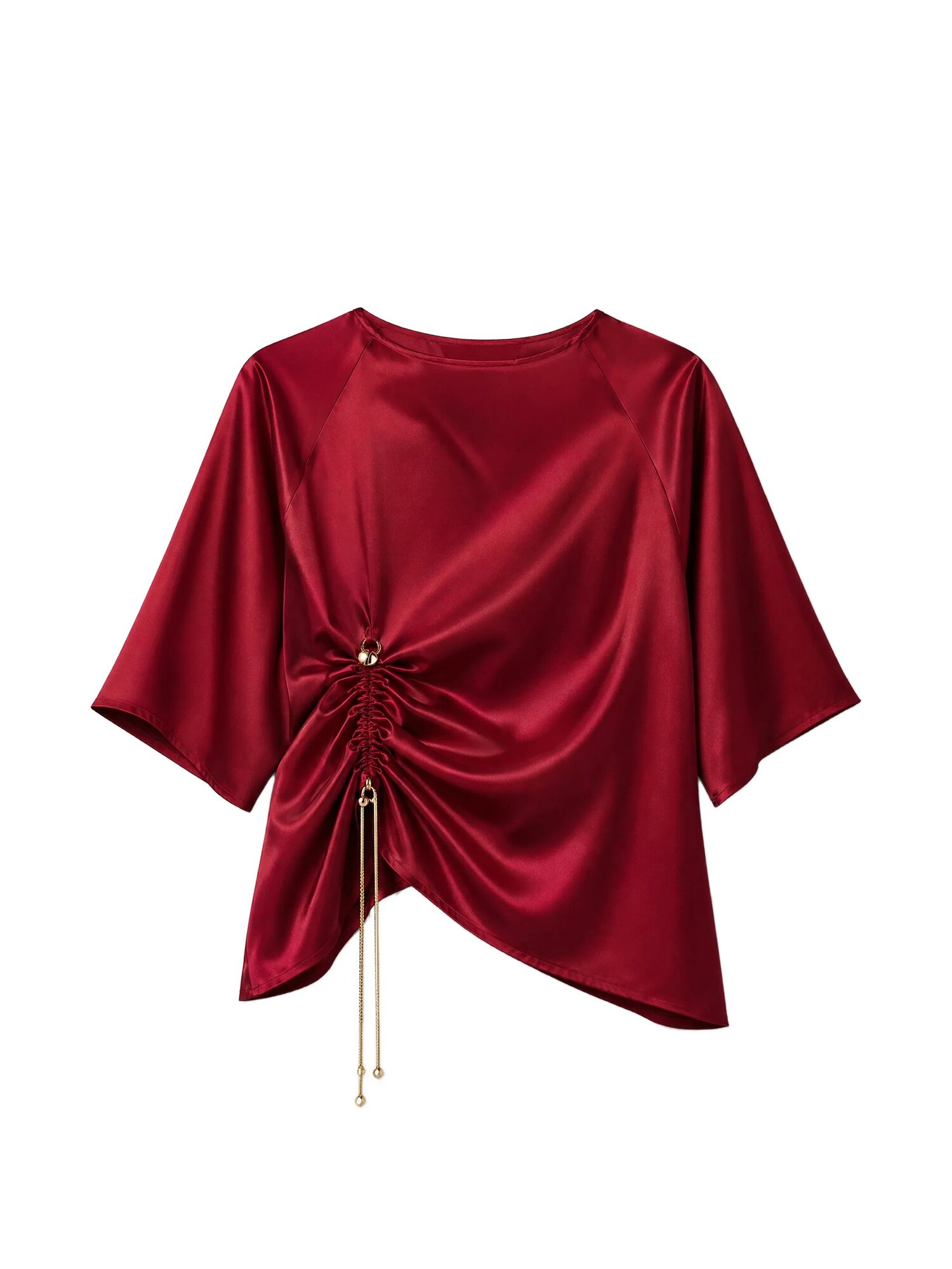 Блуза Ruched-detail satin blouse