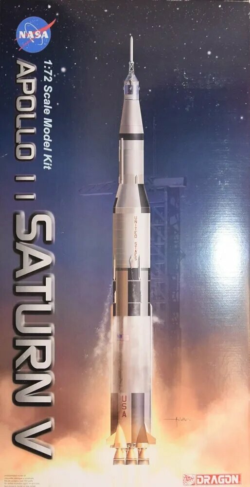 Dragon 11017 1/72 APOLLO 11 SATURN V ракета сборная модель