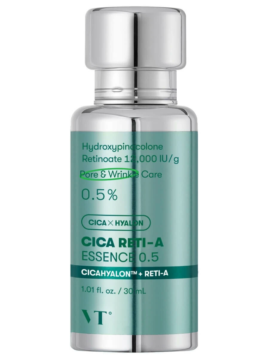 Интенсивная бустер-эссенция с ретинолом и центеллой Cica Reti-A Essence 0.5, 30 мл, VT Cosmetics