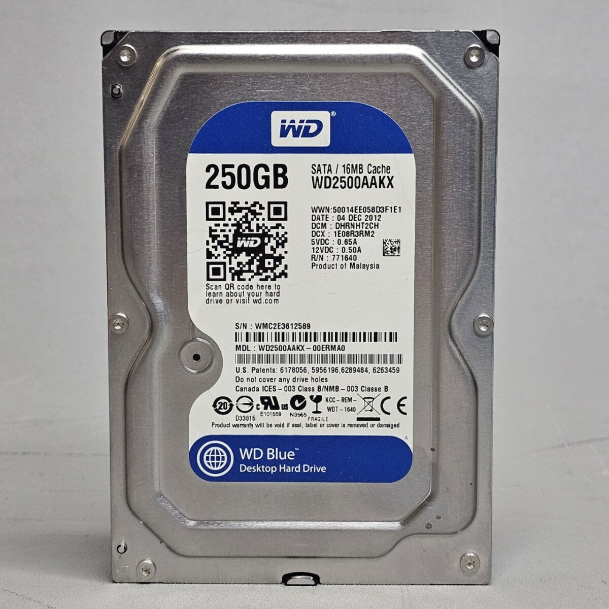 Жесткий диск WD 250ГБ 3.5" WD2500AAKX