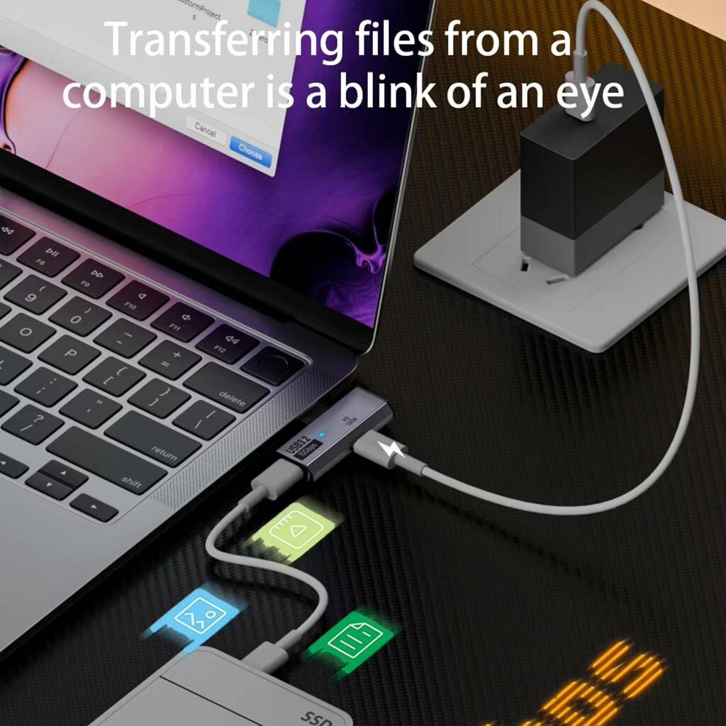 Адаптер USB-C — USB 3.2, Белый — фото 1