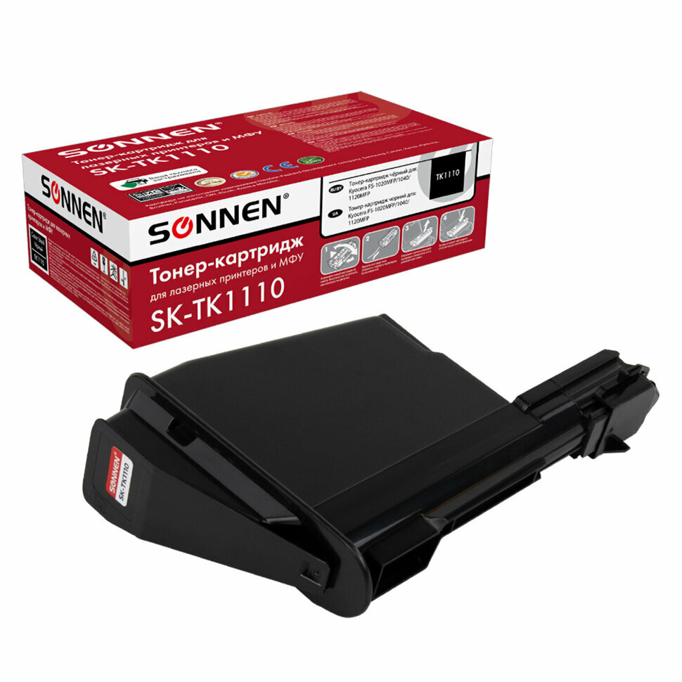 Тонер-картридж лазерный SONNEN (SK-TK1110) для KYOCERA FS-1020MFP/1040/1120MFP, ресурс 2500 стр, 364081, 364081