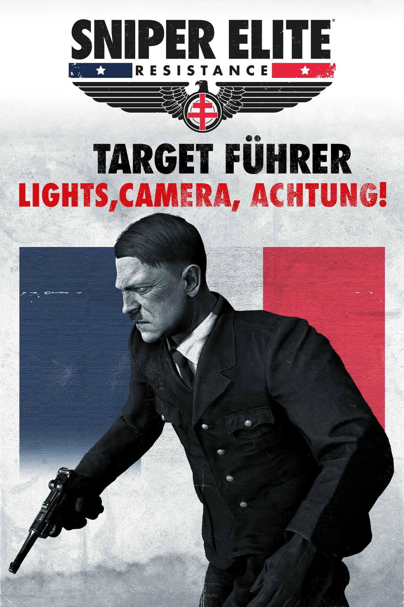 Sniper Elite: Resistance - Target Führer - Lights, Camera, Achtung — Target Führer Lights, Camera, Achtung — дополнение (DLC) — дополнение (DLC) для Xbox / Microsoft Store · Xbox One, Xbox Series X|S