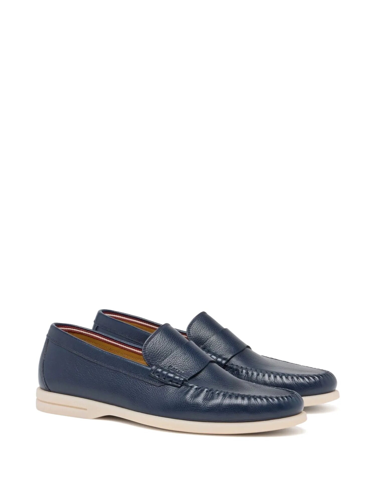Лоферы Grainy-leather loafers