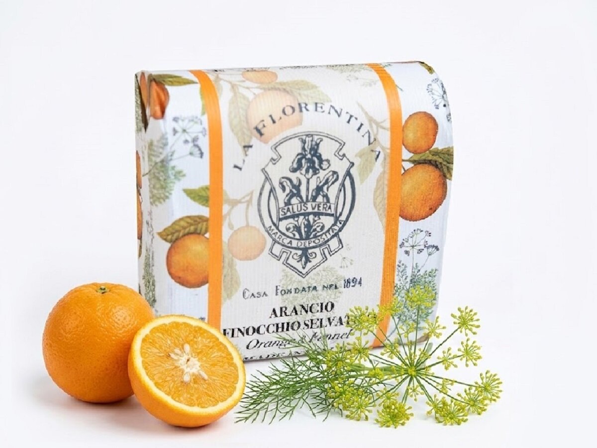 Мыло La Florentina "Фруктовые Сады" Orange & Wild Fennel / Апельсин и Дикий Фенхель 106 г