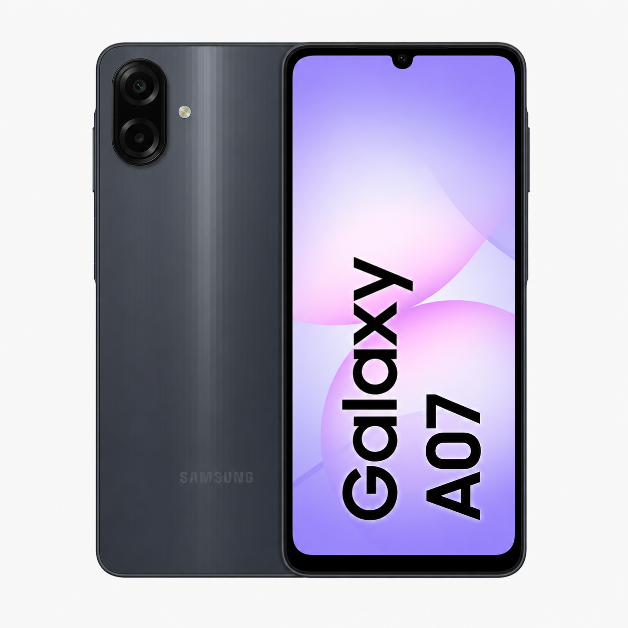 Смартфон Samsung A07 4/64 GB, Dual nano-SIM, Black (Черный) RU