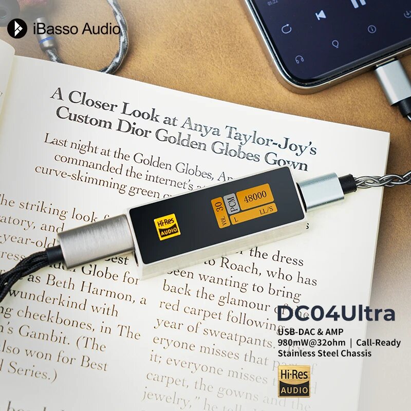 IBasso DC04Ultra Портативный декодер 4,4 мм USB DAC усилитель