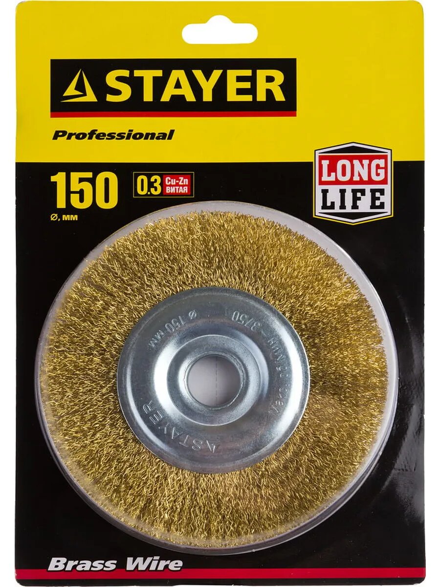 STAYER 150 мм, витая стальная латунированная проволока